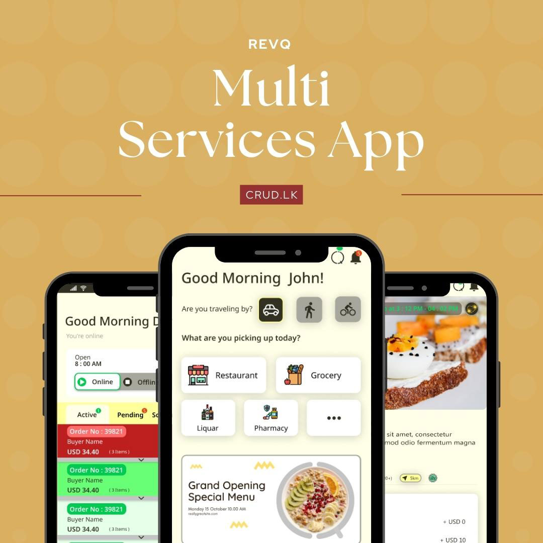 RevQ Multi Services App - CRUD Solutions